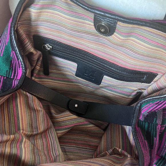 M by Missoni | Bags | Missoni Knit Shoulder Bag With Leather Trim ...